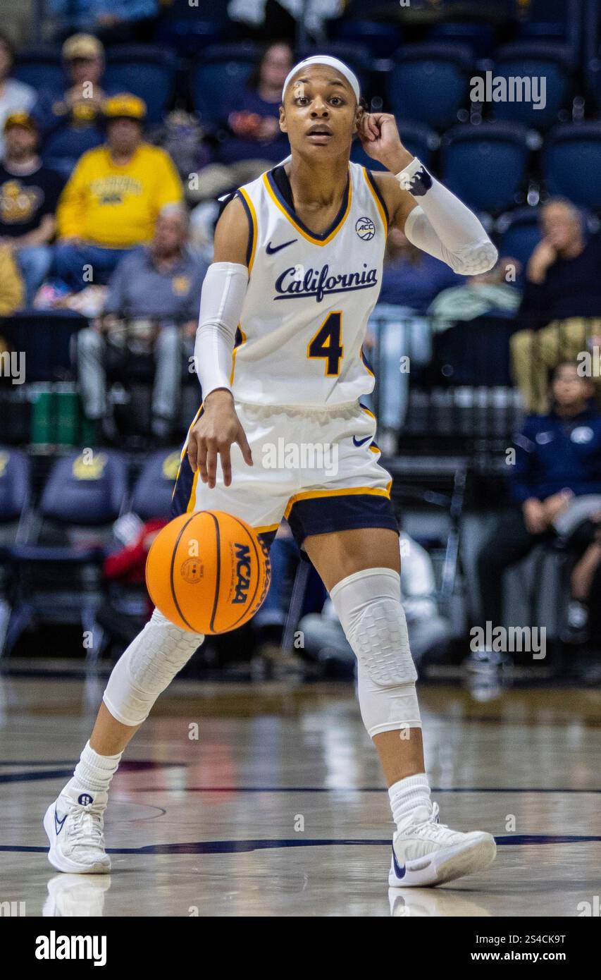 Haas Pavilion Berkeley Calif, USA. 09th Jan, 2025. USA California guard ...