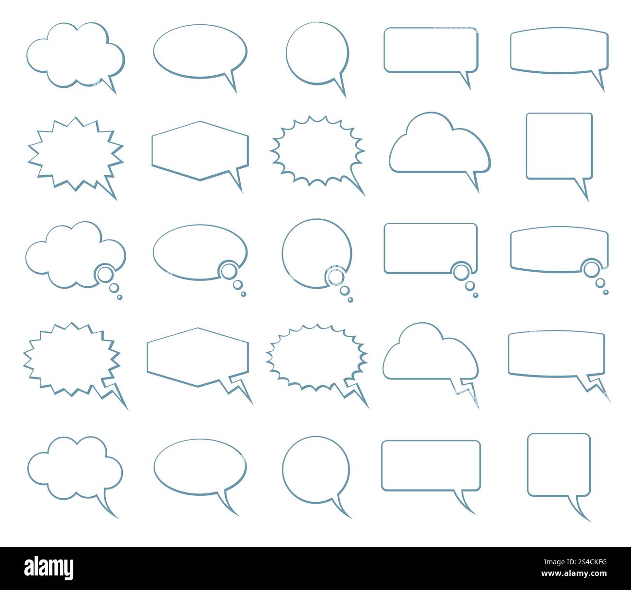 Empty speech bubbles vector icons. Empty speech bubbles vector icons ...