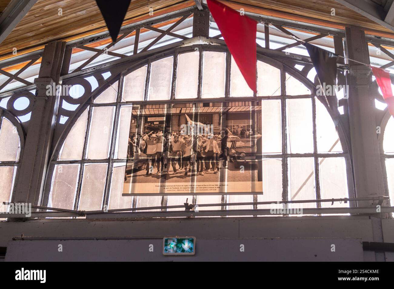 Archive photograph posters commemoration Stade Toulousain rugby union ...