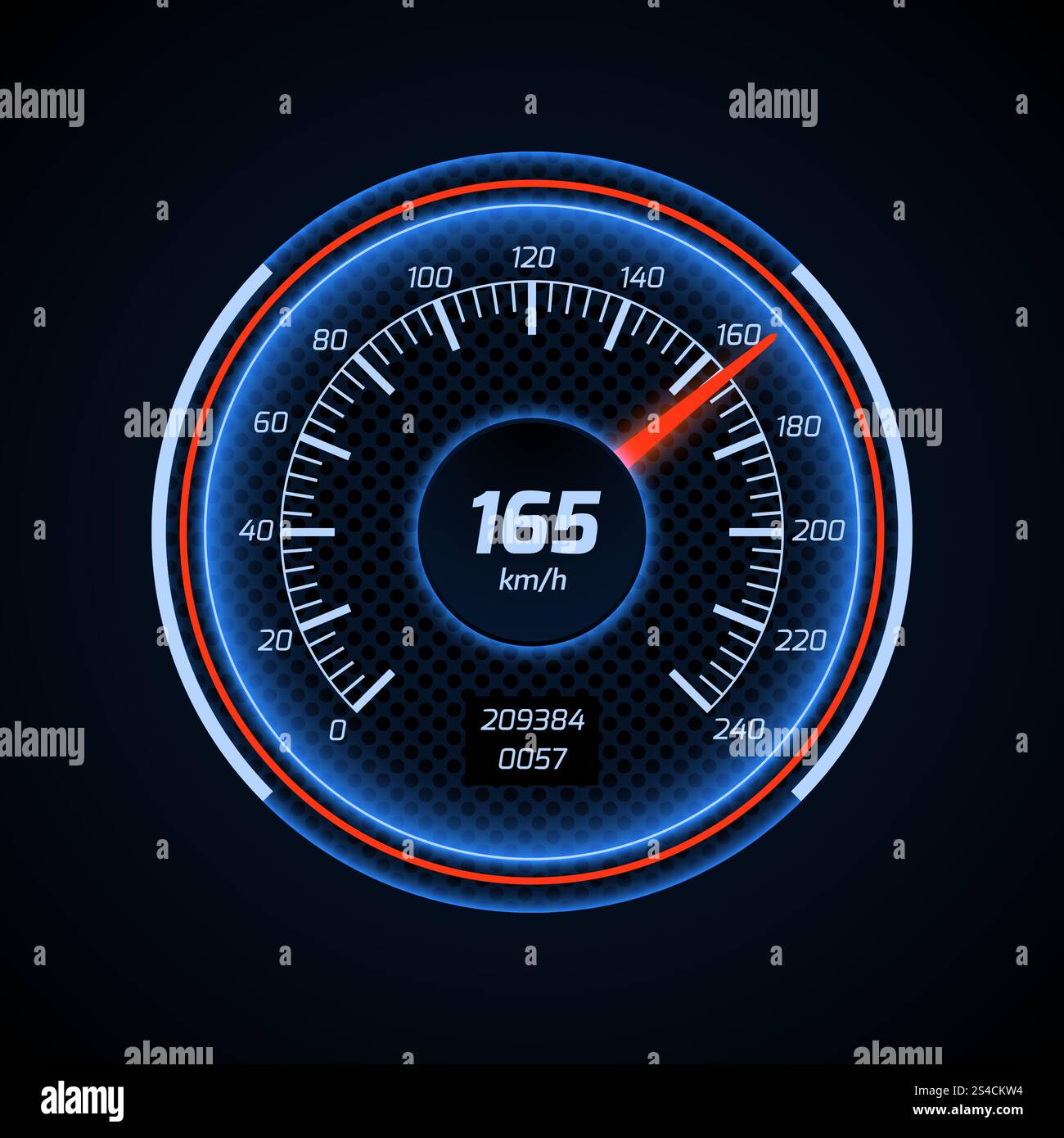 Realistic vector car speedometer interface. Realistic vector car speedometer interface ...