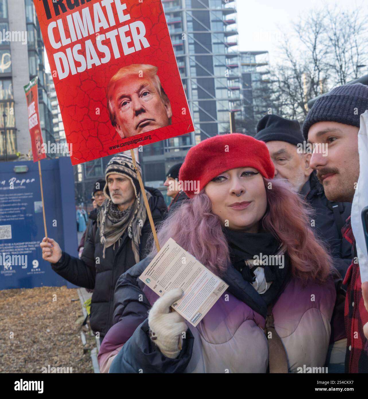 London, UK. 11 Jan 2025. US Embassy protest called by Campaign against ...