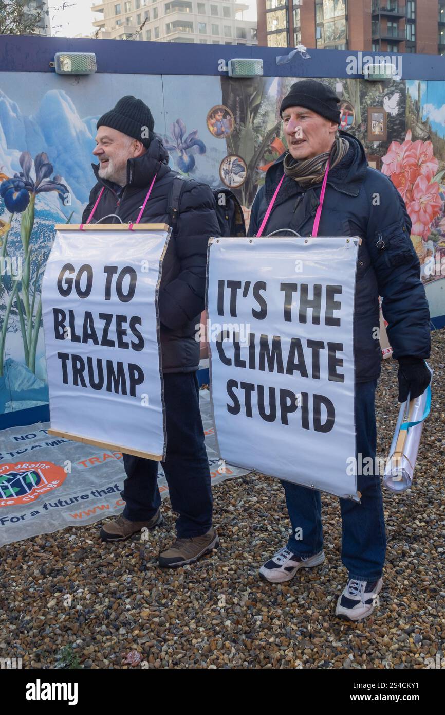 London, UK. 11 Jan 2025. US Embassy protest called by Campaign against ...