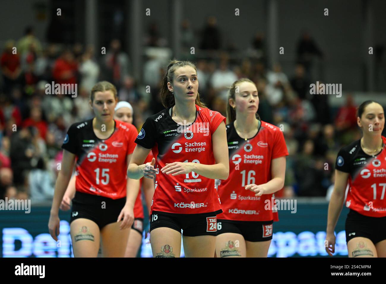 Sarah Straube (Dresdner SC, #18) Dresdner SC vs. Allianz MTV Stuttgart ...