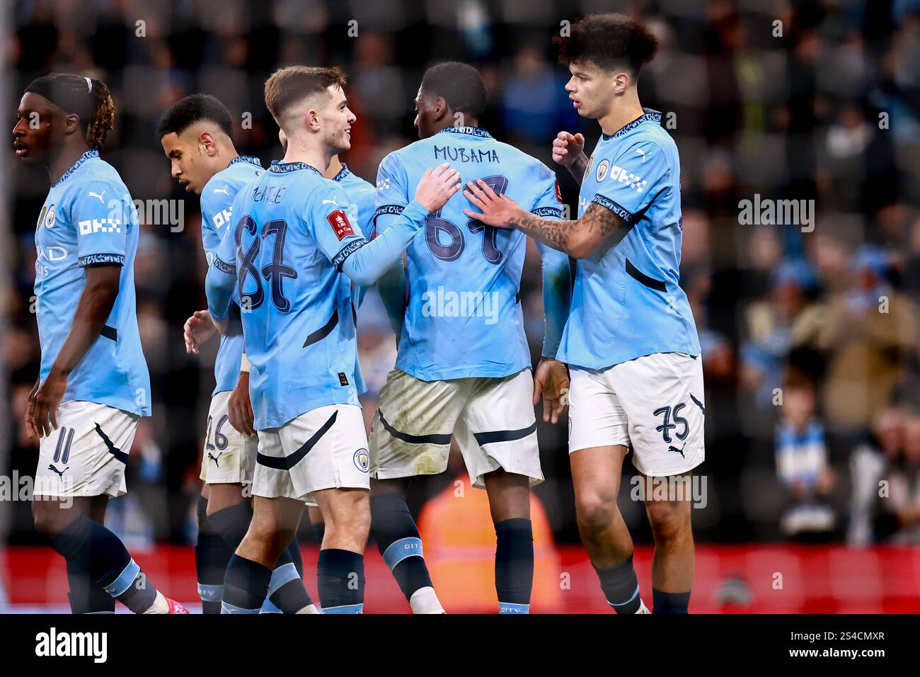 Manchester, UK. 11th Jan, 2025. Nico O'Reilly of Manchester City ...