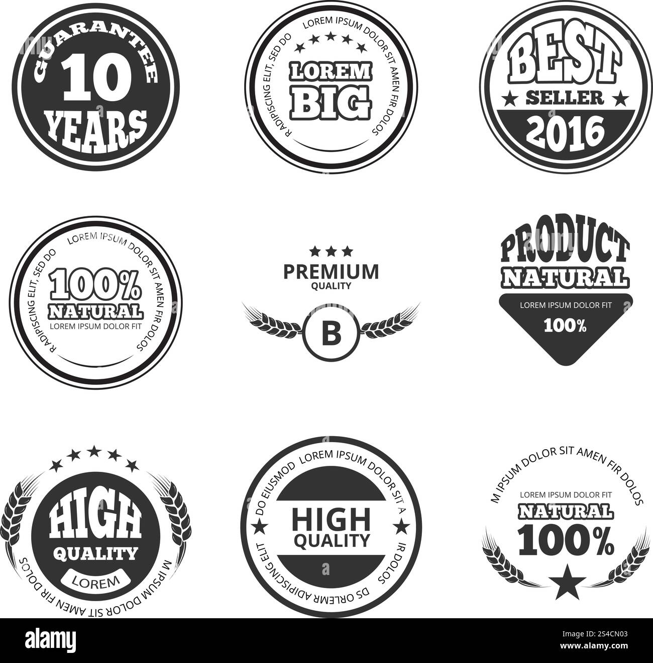 High quality, premium, guarantee vintage vector wax seals labels, badges and logos. High quality ...
