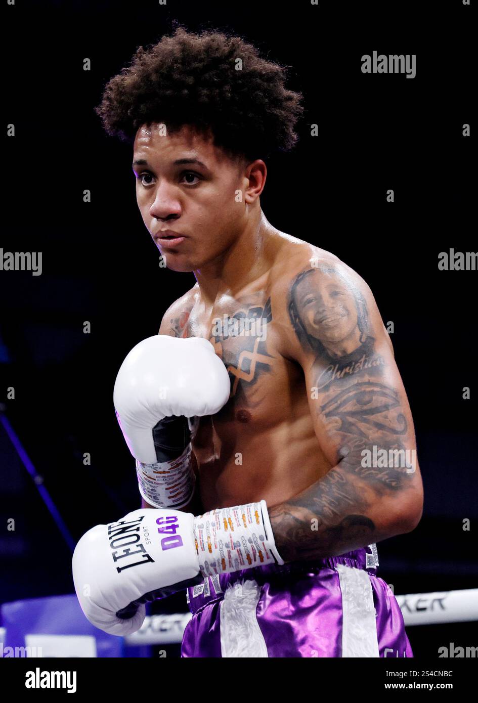 Mario Silva during the Middleweight contest against Emmanuel Zion (not ...