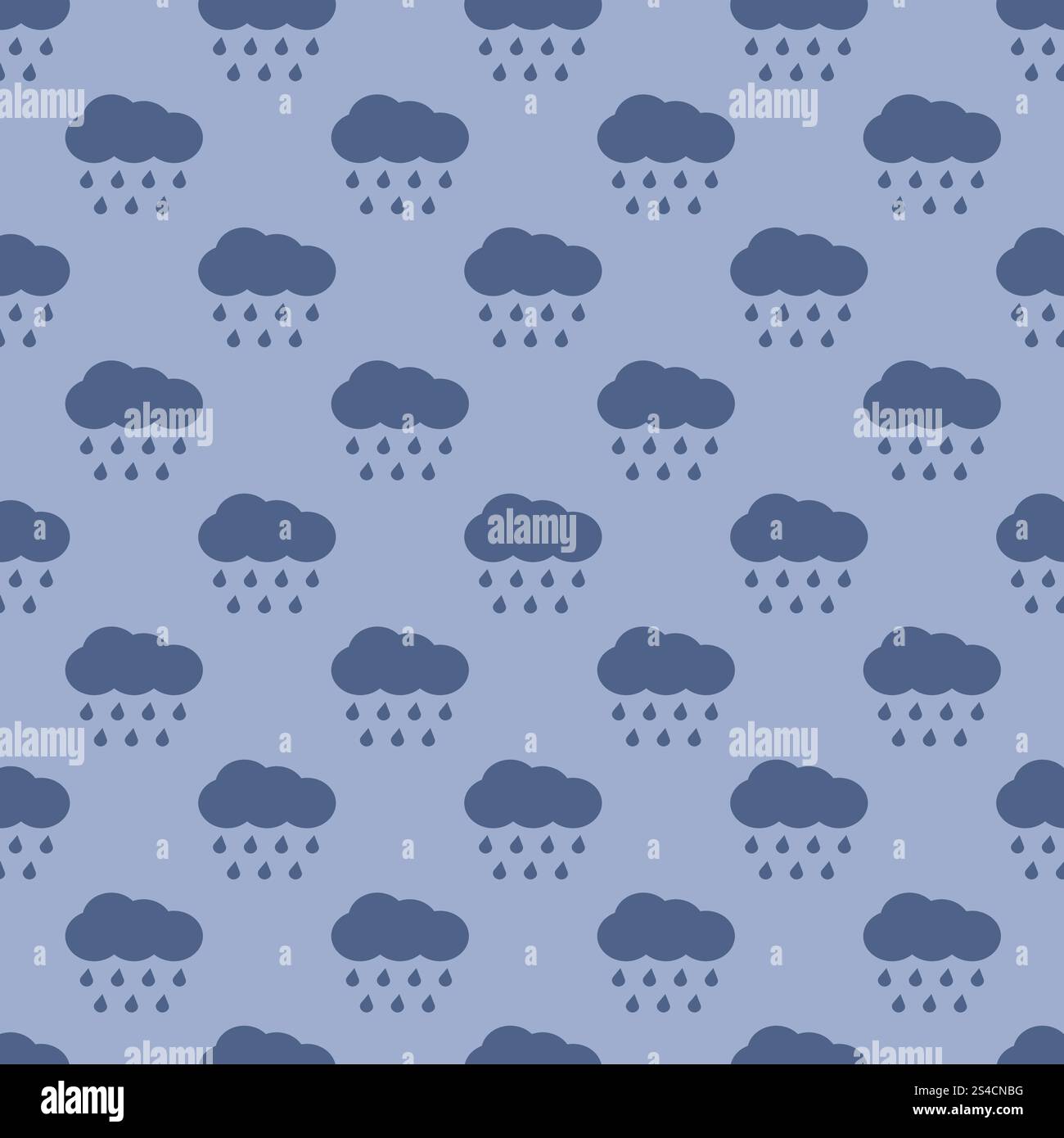 Vector clouds and rain weather seamless pattern. Vector clouds and rain weather seamless pattern ...