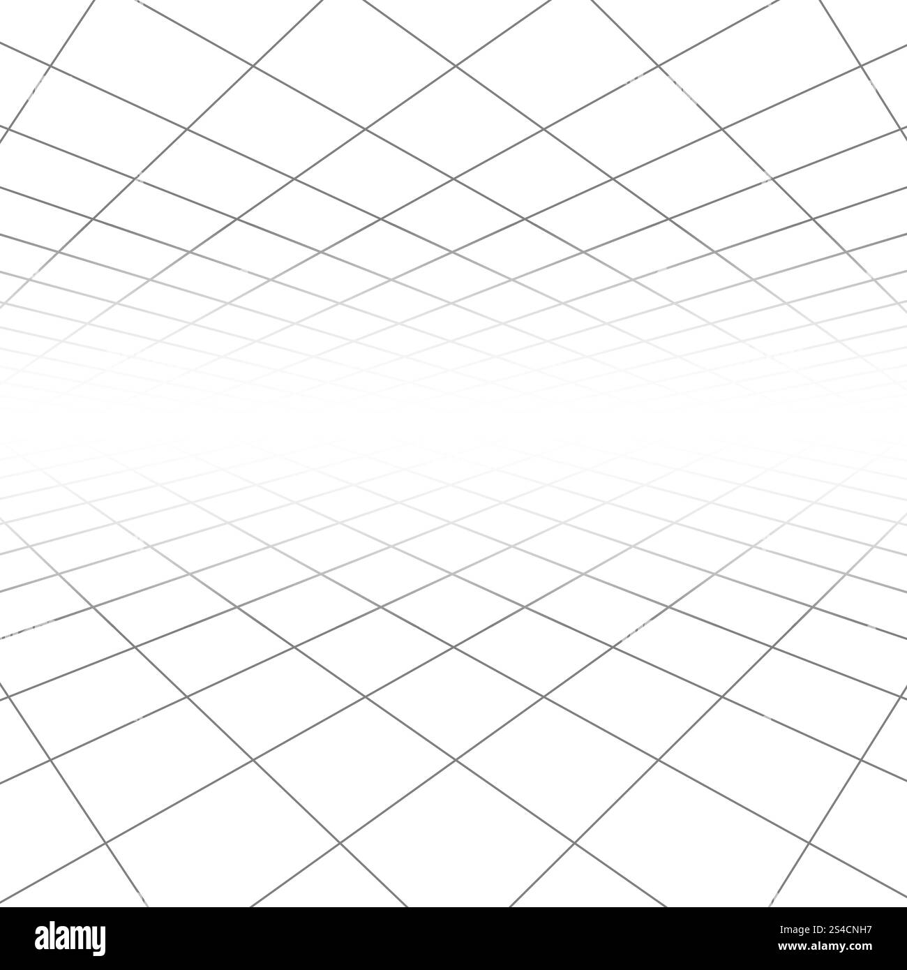 Ceiling and floor tile texture, 3d lines in perspective vision vector ...