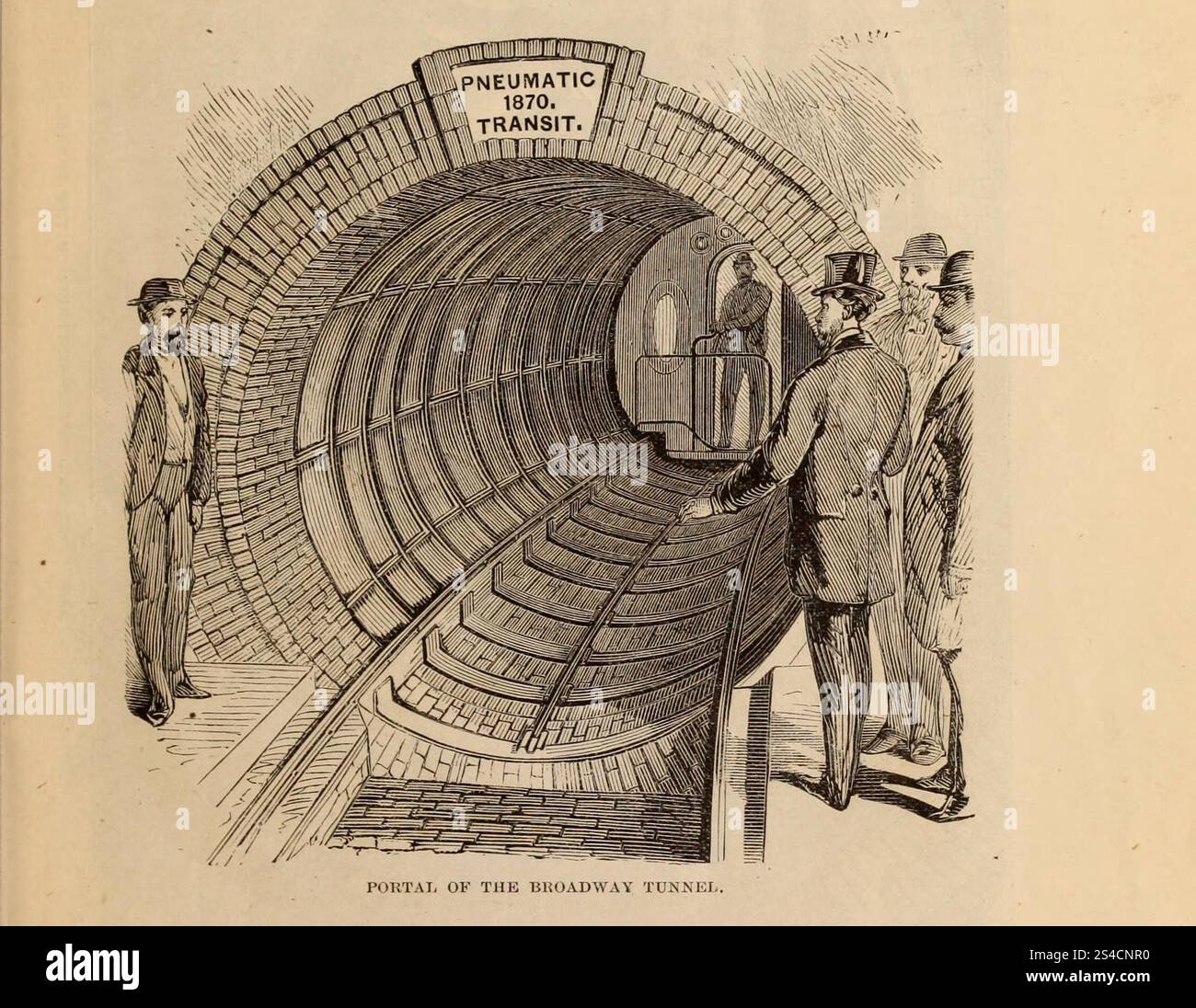 Broadway pneumatic underground railway hi-res stock photography and ...