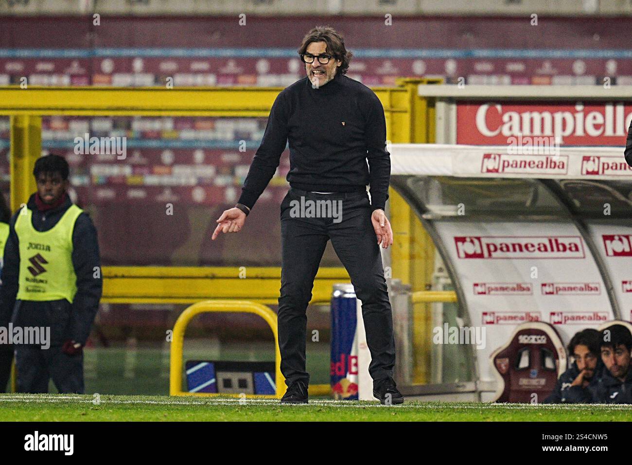 Torino's head coach Paolo Vanoli reacts during the Serie A soccer match ...