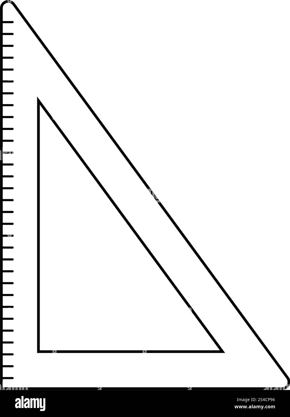 Triangle icon. Thin line design. Vector illustration Stock Vector Image & Art - Alamy