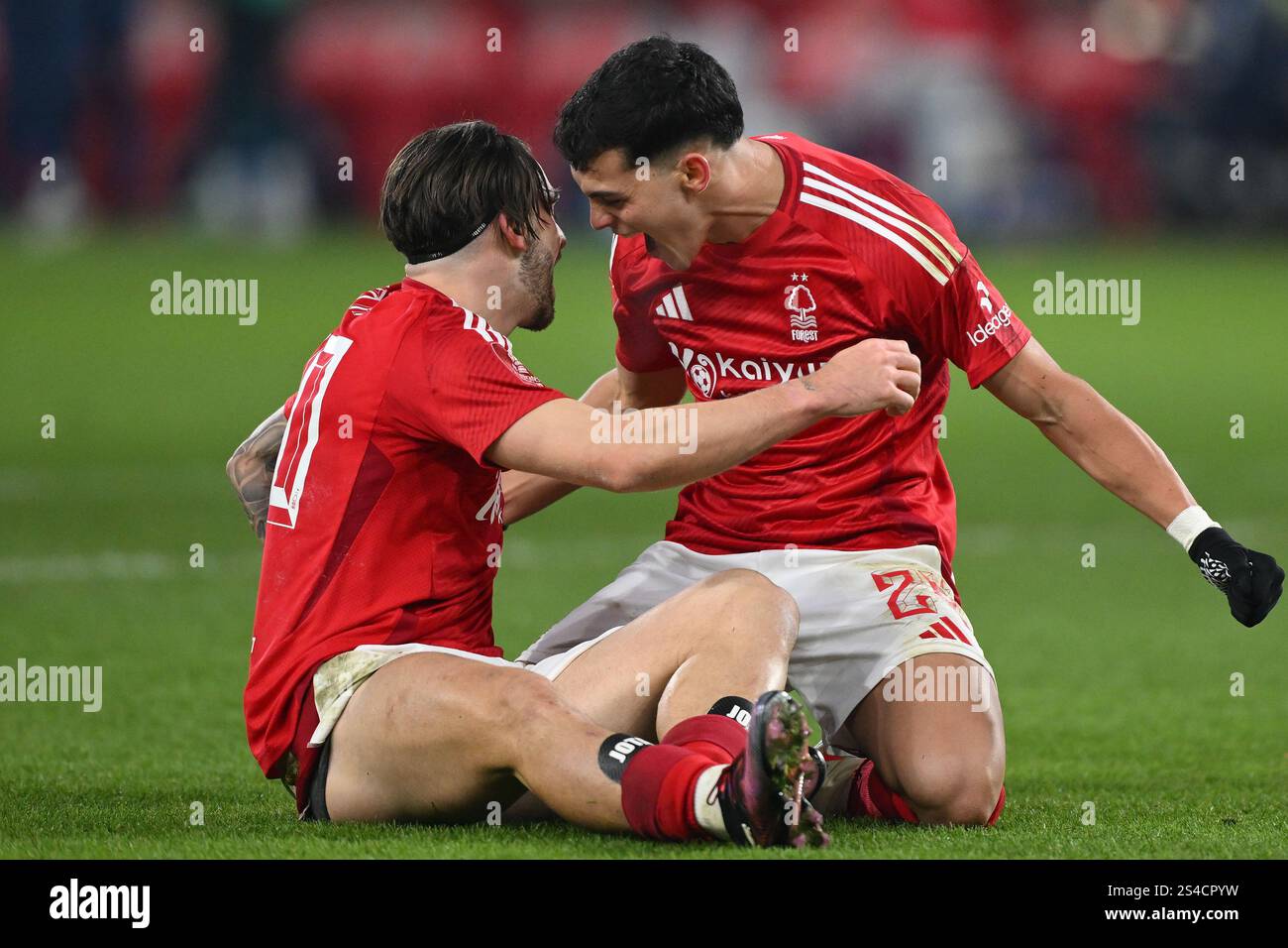 City Ground, Nottingham on Saturday 11th January 2025. Ram-n Sosa of ...