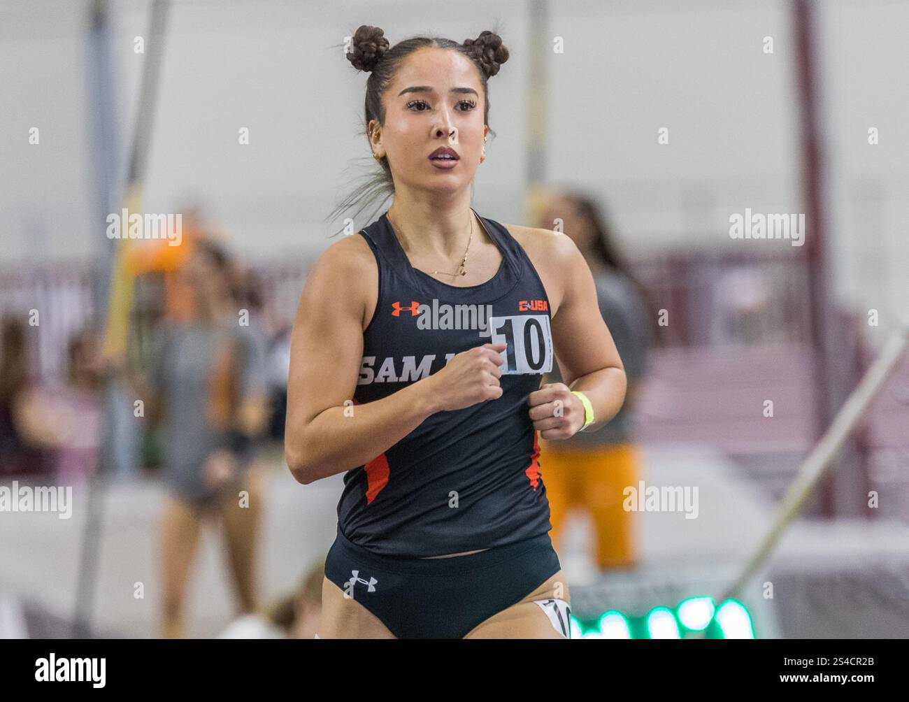 January 10, 2025: Sam Houston Bearkats runner Ami Clark wins the Women ...