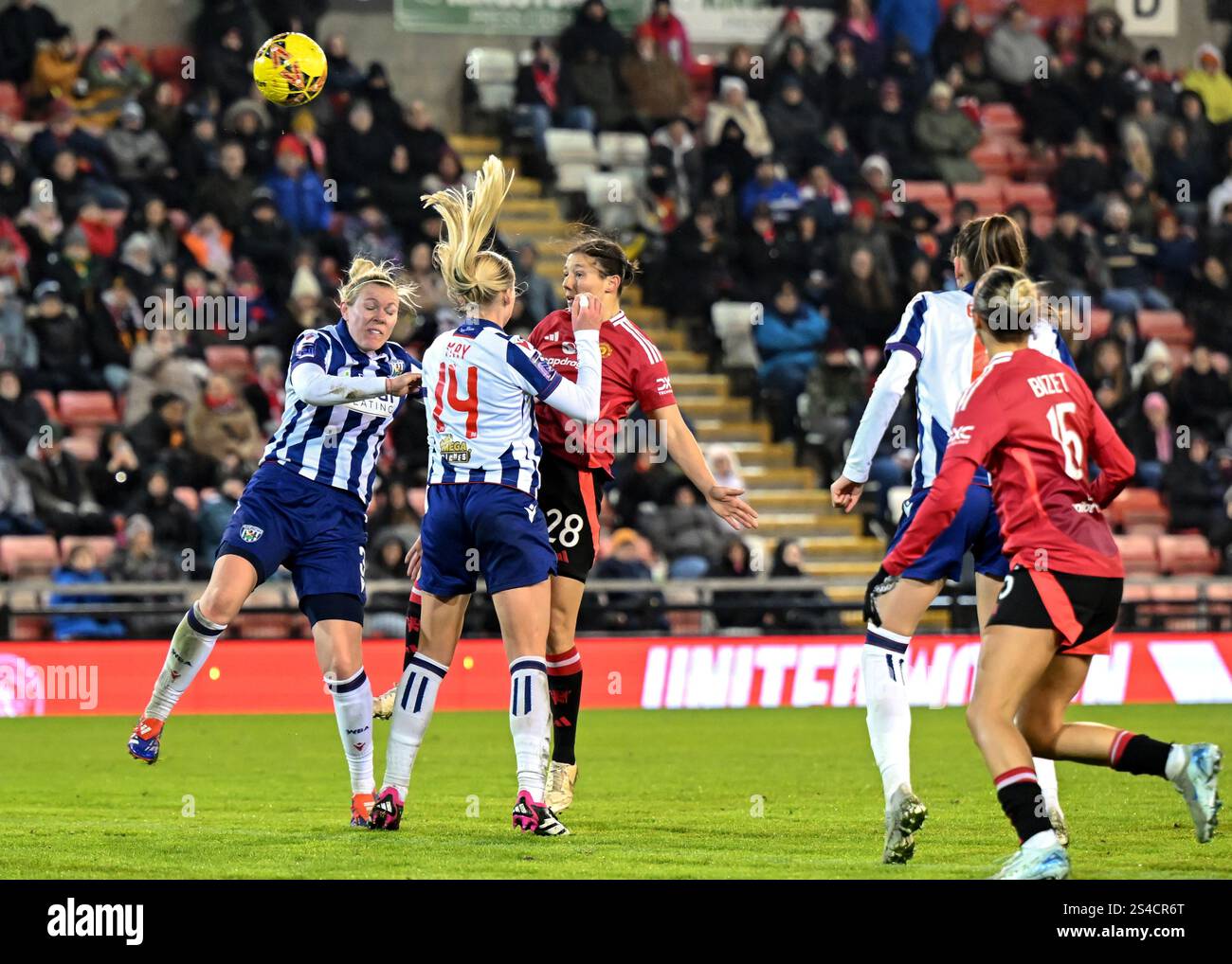 Manchester United's Rachel Williams scores her sides second goal during ...