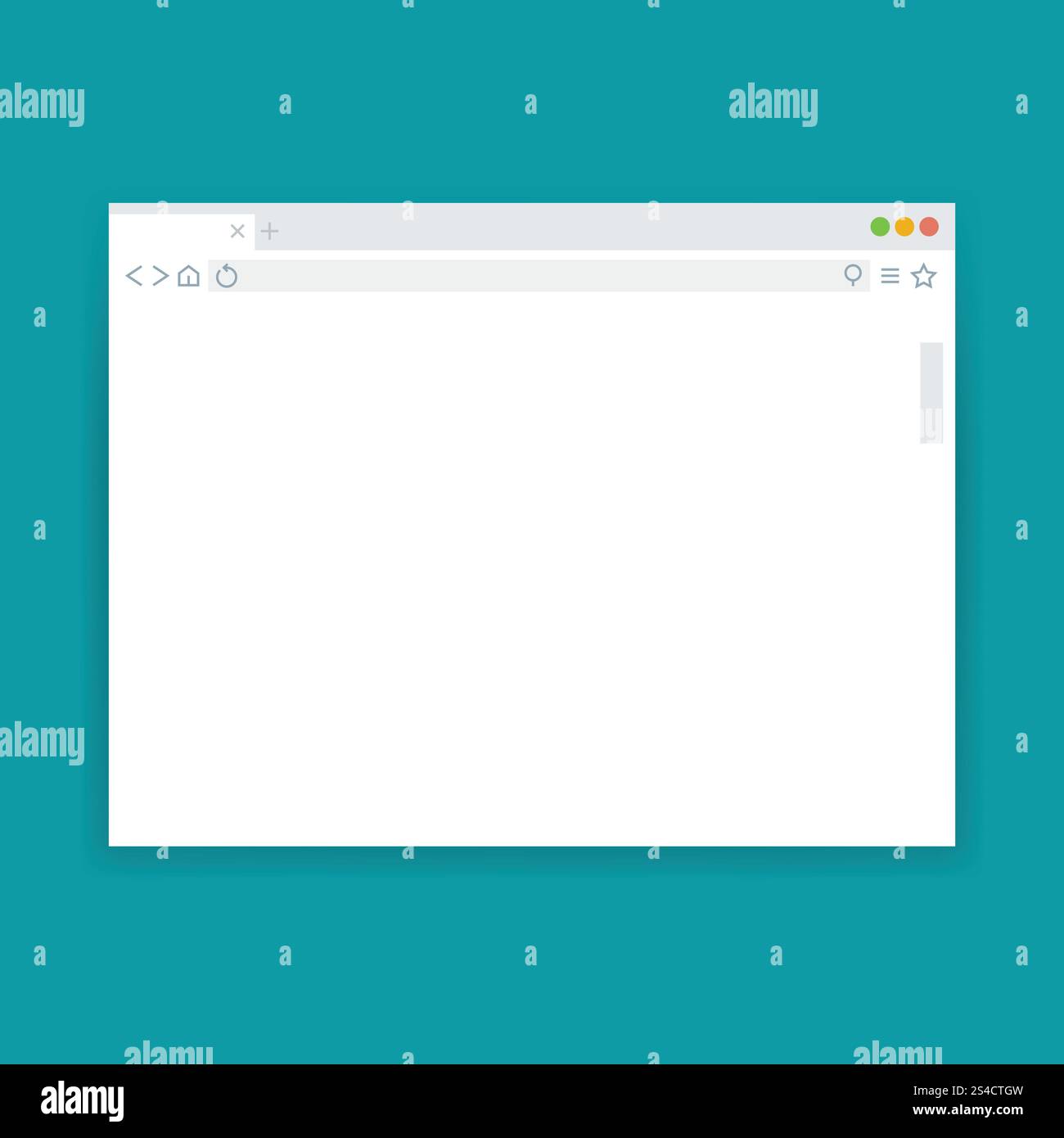Browser window, blank web page vector template. Browser window, blank web page vector template ...