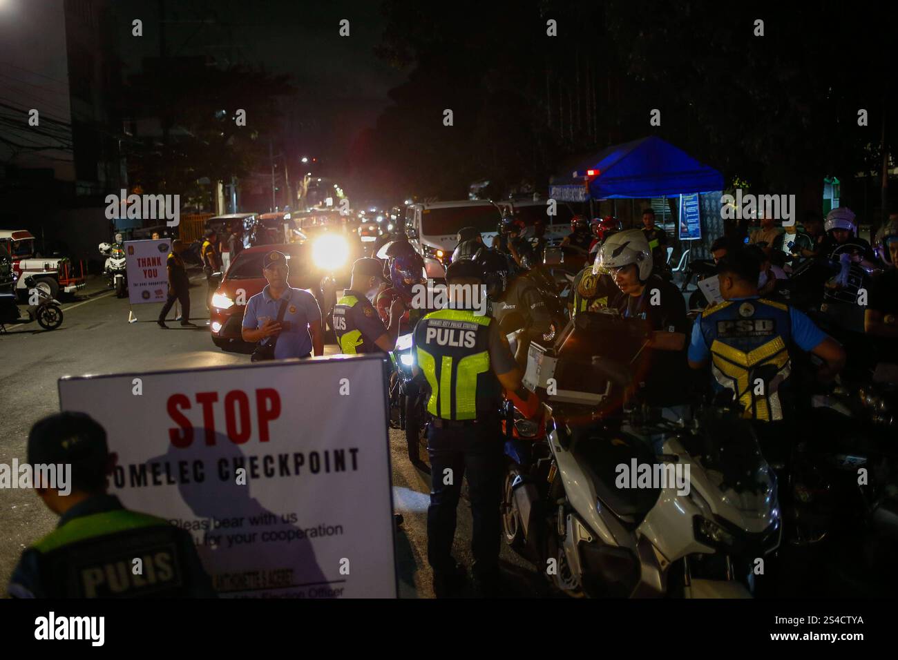 Security checkpoints setup as election period begins in Manila ...