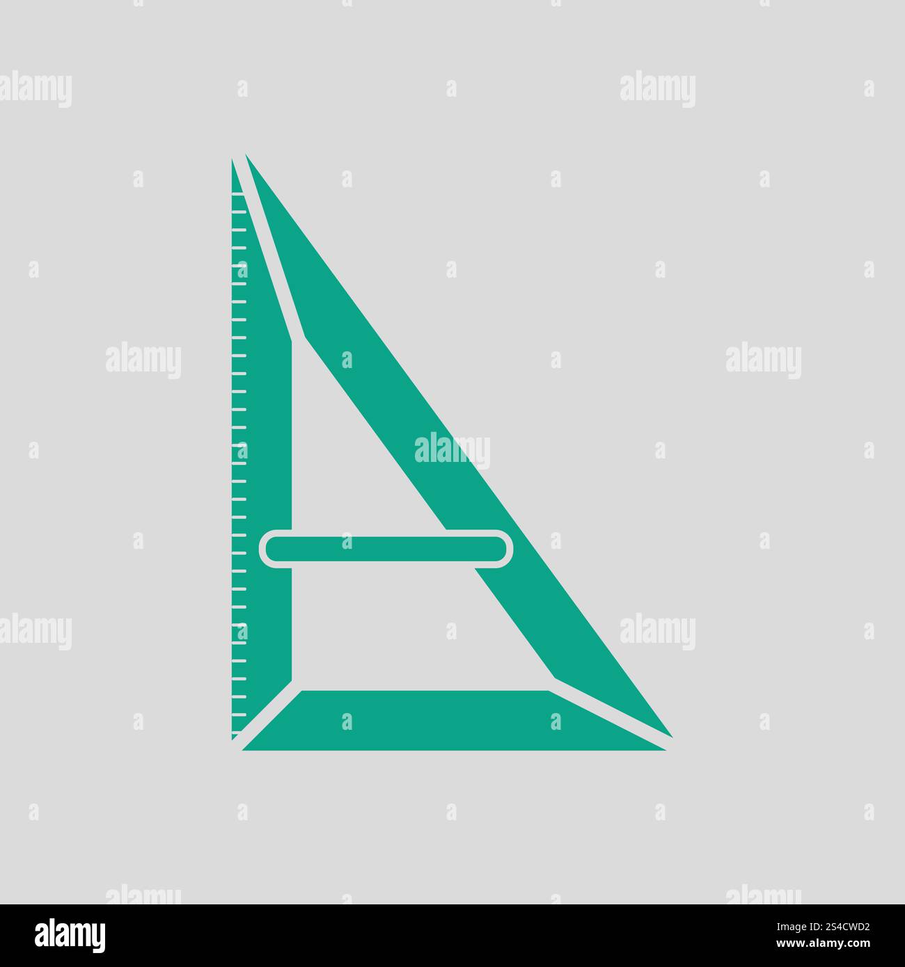 Triangle icon. Gray background with green. Vector illustration Stock ...