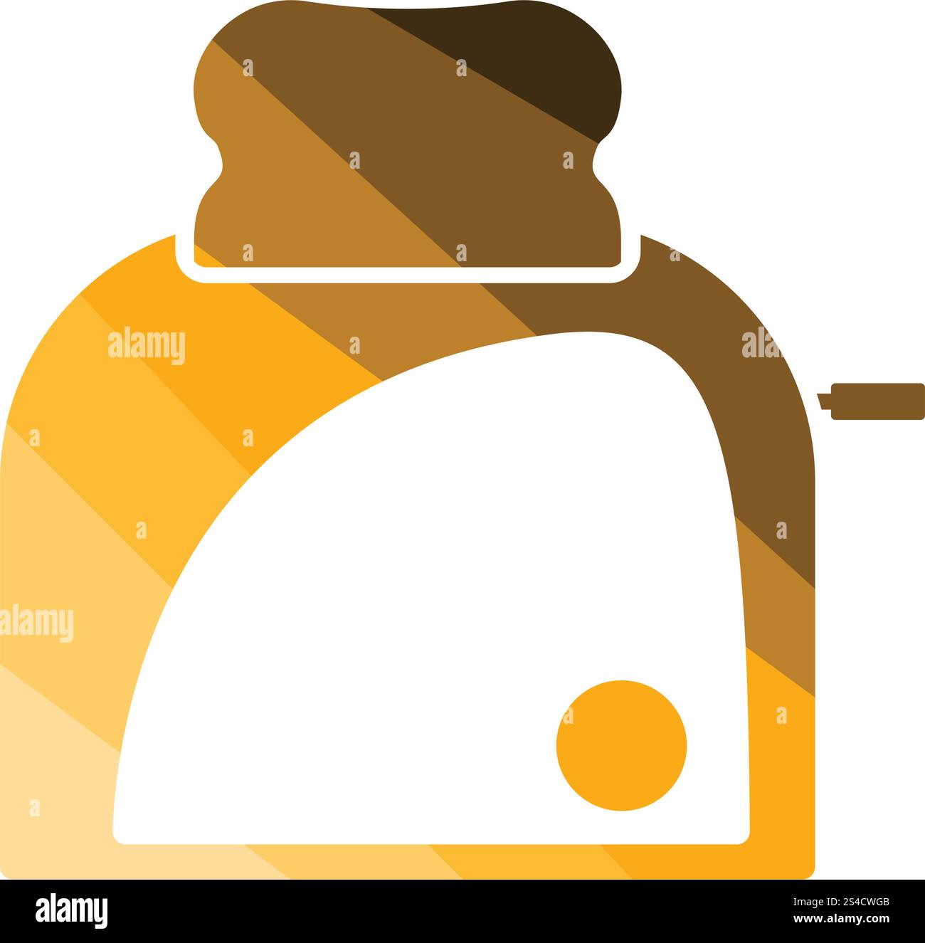 Kitchen toaster icon. Flat color design. Vector illustration Stock ...