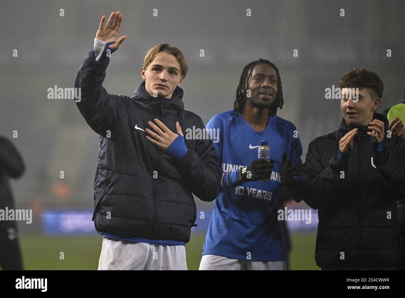 Genk, Belgium. 11th Jan, 2025. Genk's Matte Smets pictured after a ...