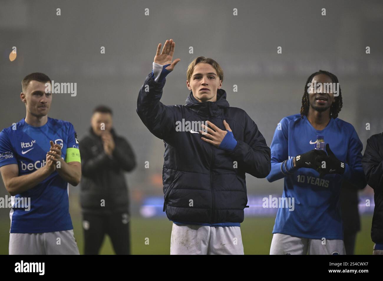 Genk, Belgium. 11th Jan, 2025. Genk's Matte Smets pictured after a ...