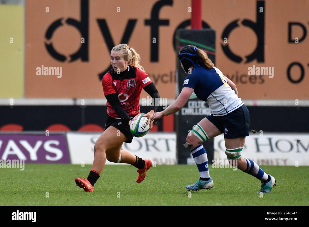 Llanelli, Wales. 11 January 2025. Seren Singleton of Brython Thunder in ...