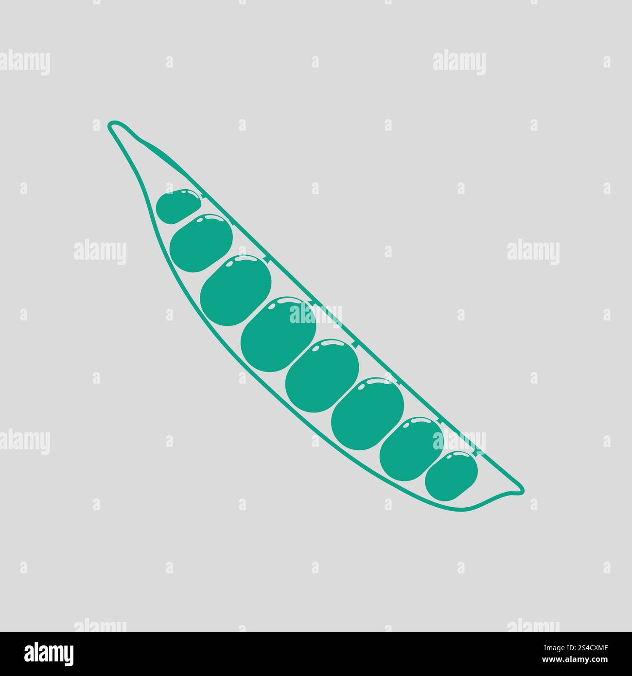 Pea icon. Gray background with green. Vector illustration Stock Vector ...