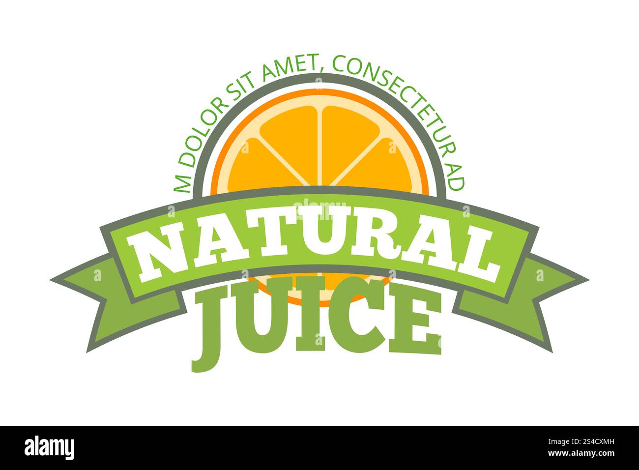 Natural orange juice logo, label. Natural orange juice logo, label ...