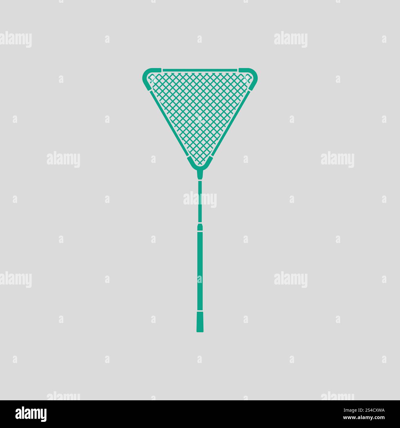 Icon of Fishing net . Gray background with green. Vector illustration ...