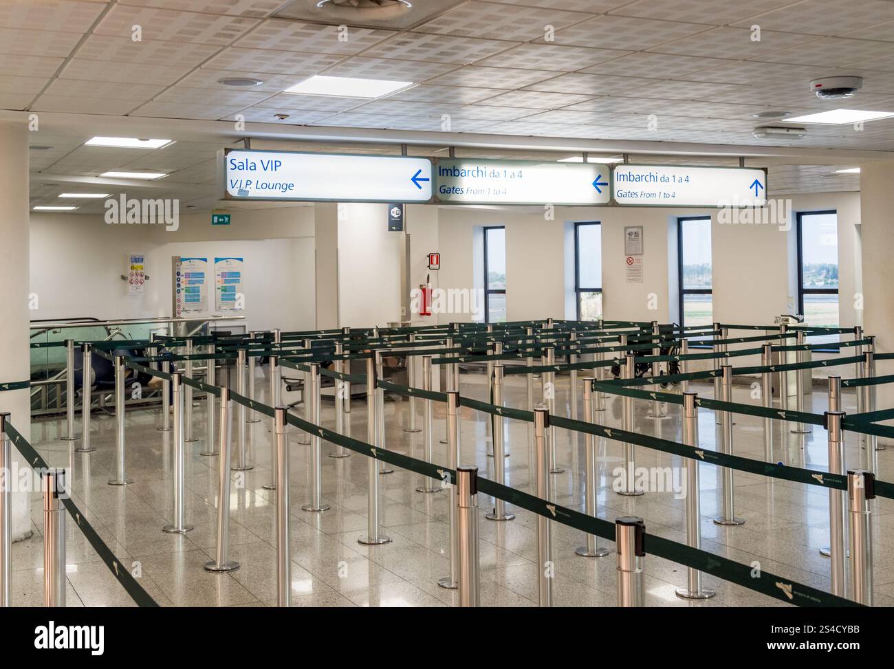 Catania, Sicily, Italy - October 10, 2024: Departure terminal with ...