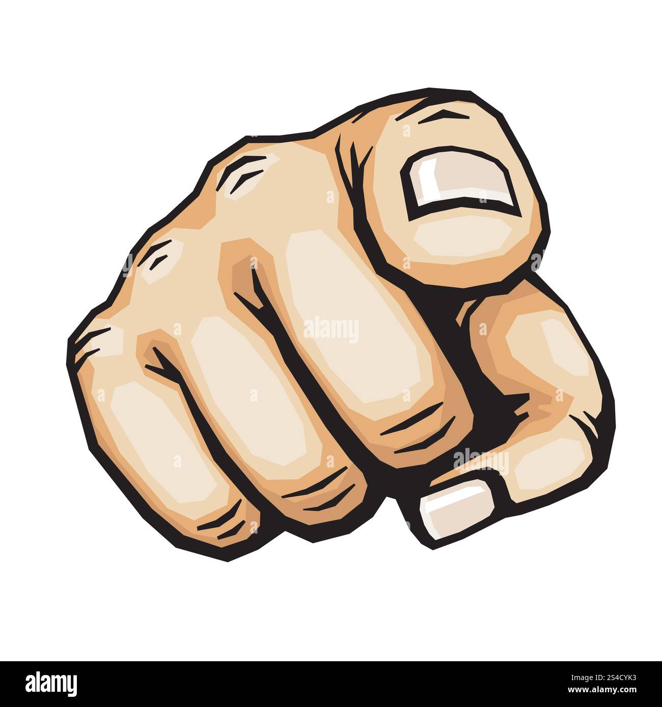 Hand pointing finger vector illustration. Hand pointing, finger ...