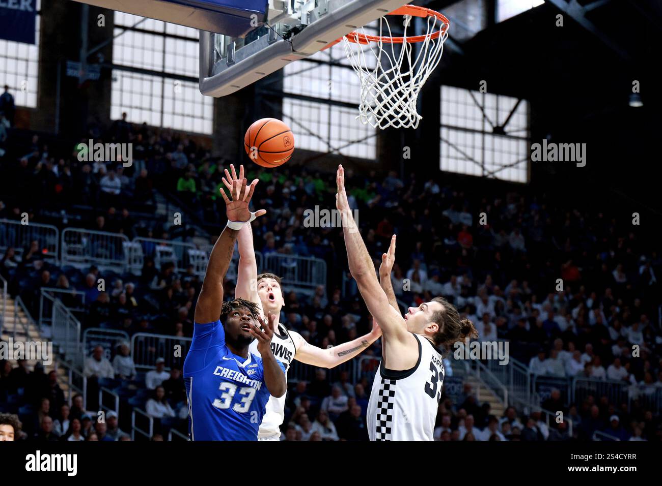 INDIANAPOLIS - JANUARY 11: Creighton Bluejays center Frederick King (33 ...