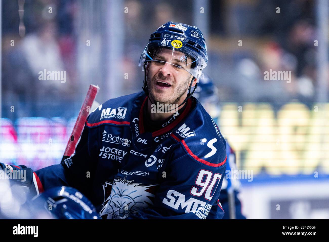 250111 Linköpings Lance Bouma under ishockeymatchen i SHL mellan Linköping och Modo den 11 ...