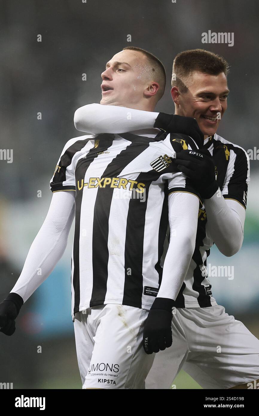 Charleroi, Belgium. 11th Jan, 2025. Charleroi's Nikola Stulic ...