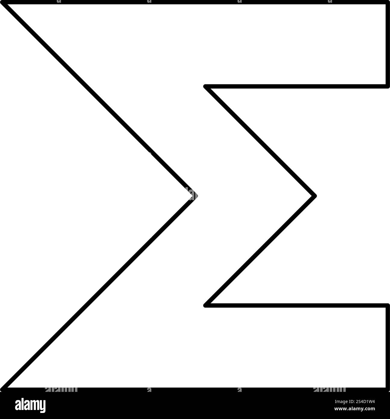 Sum Symbol Icon Black Color Vector Illustration Flat Style Simple Image Stock Vector Image And Art