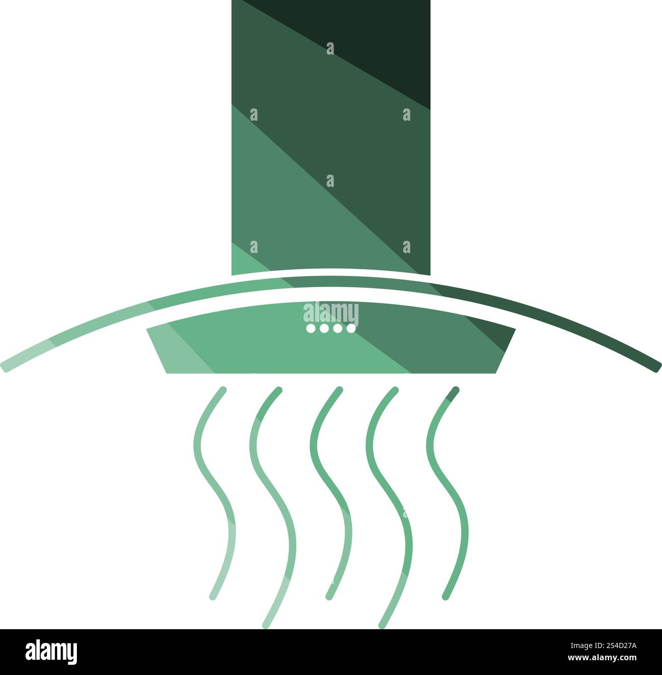 Kitchen hood icon. Flat color design. Vector illustration Stock Vector ...