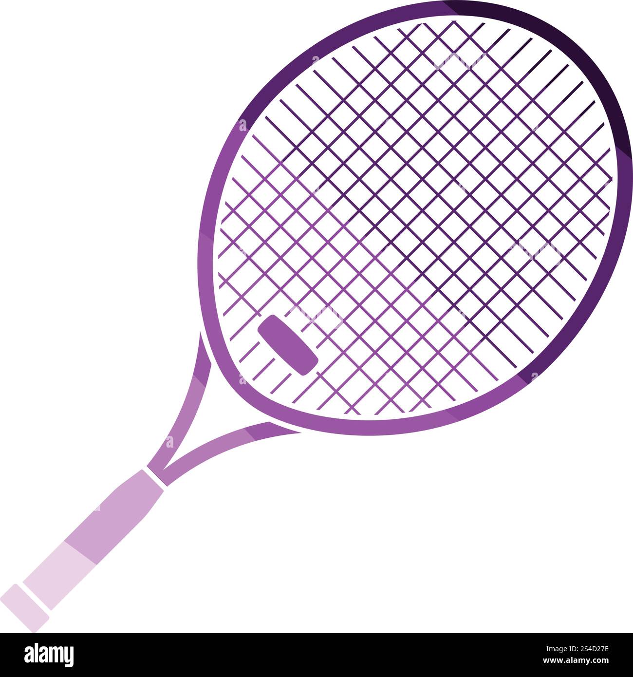 Tennis racket icon. Flat color design. Vector illustration Stock Vector ...