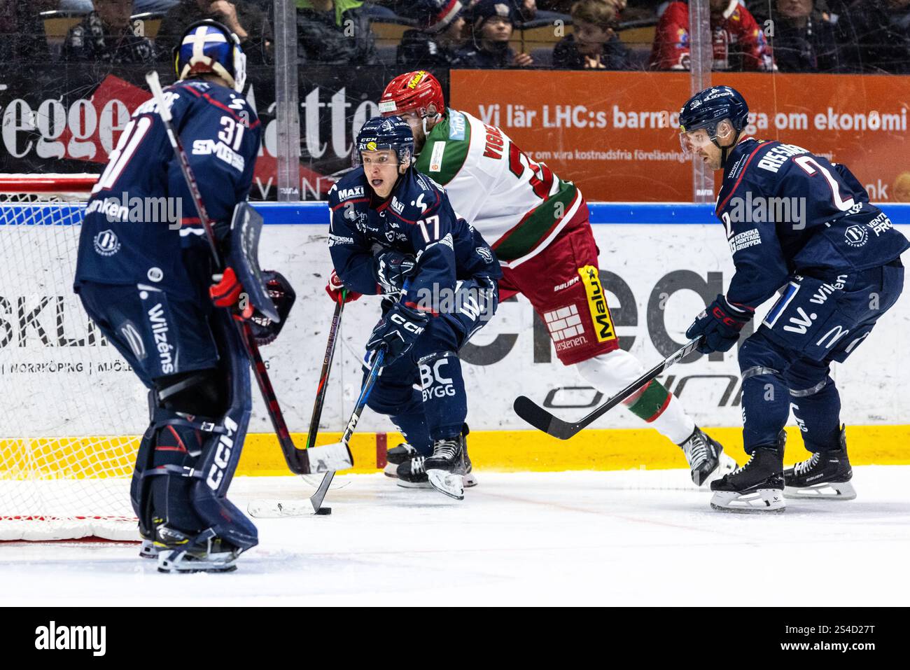 250111 Linköpings Felix Öhrqvist under ishockeymatchen i SHL mellan Linköping och Modo den 11 ...