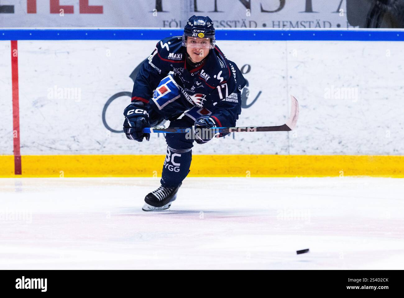 250111 Linköpings Felix Öhrqvist under ishockeymatchen i SHL mellan Linköping och Modo den 11 ...