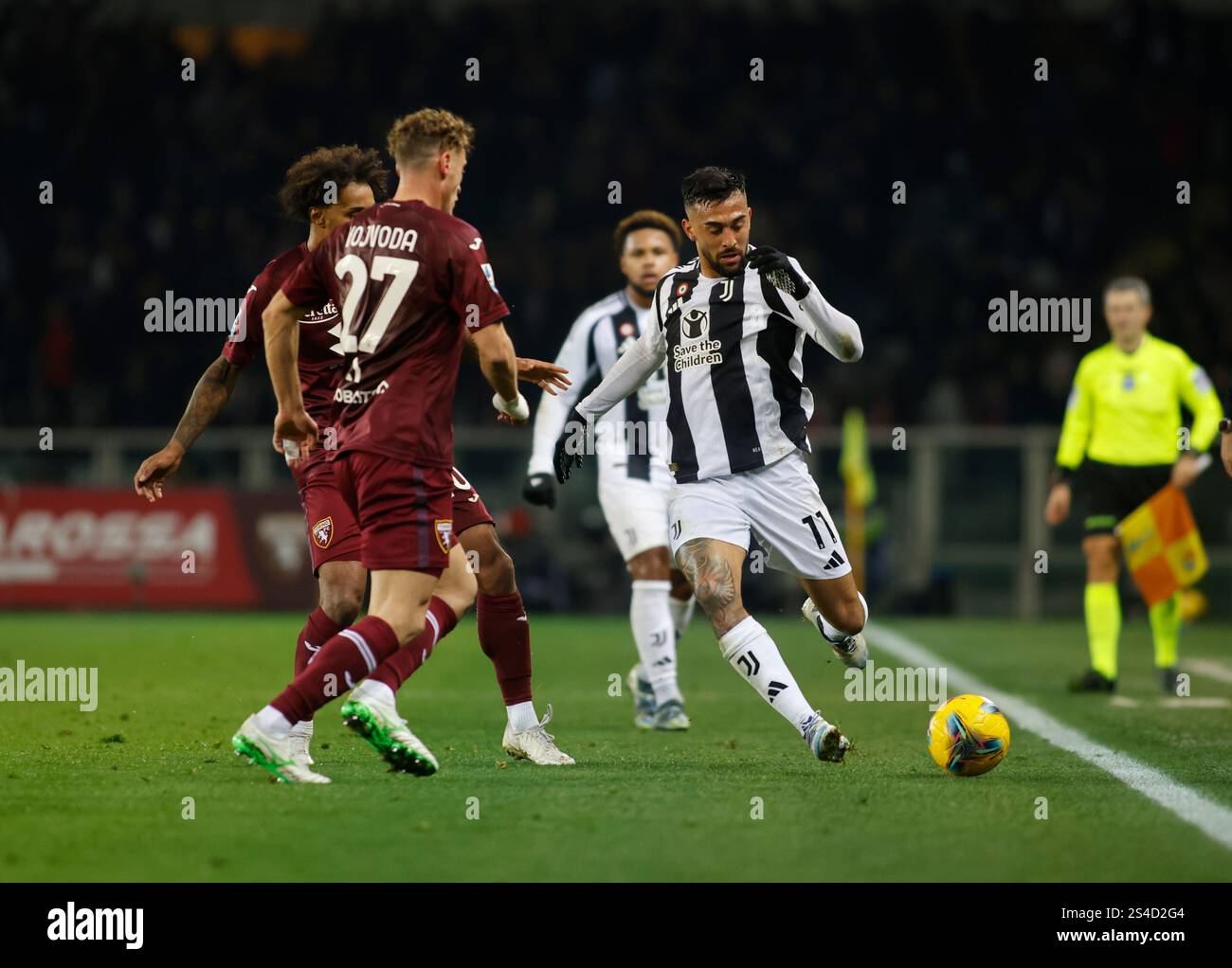 Turin, Italy. 11th Jan, 2025. Filip Kostic of Juventus FC during the ...