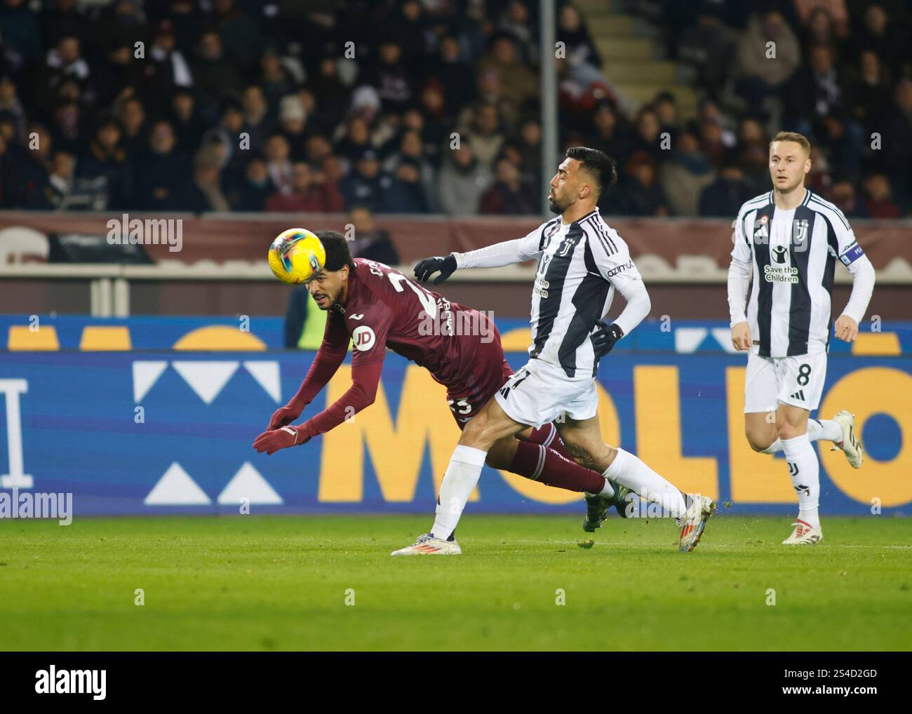Turin, Italy. 11th Jan, 2025. Saúl Coco of Torino FC during the Italian ...