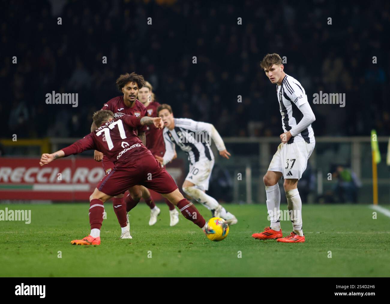 Turin, Italy. 11th Jan, 2025. Nicolo Savona of Juventus FC during the ...