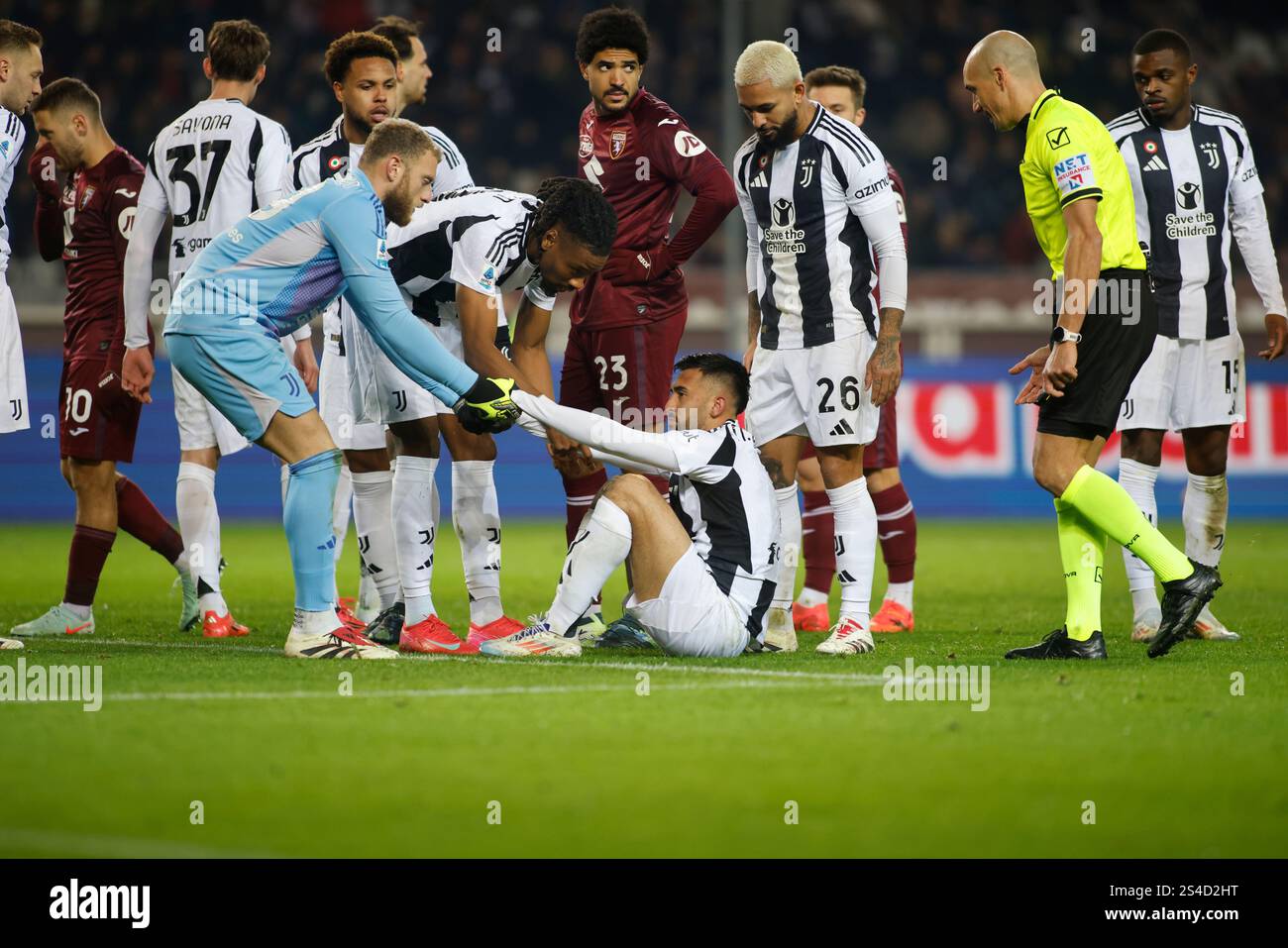 Turin, Italy. 11th Jan, 2025. Filip Kostic of Juventus FC during the ...