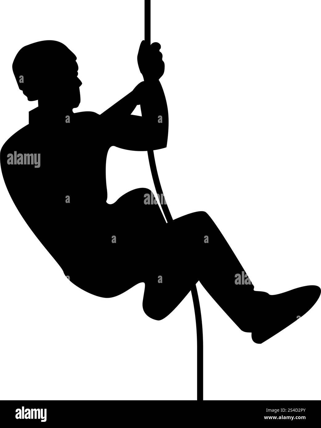 Rock climber icon black color vector illustration flat style simple ...
