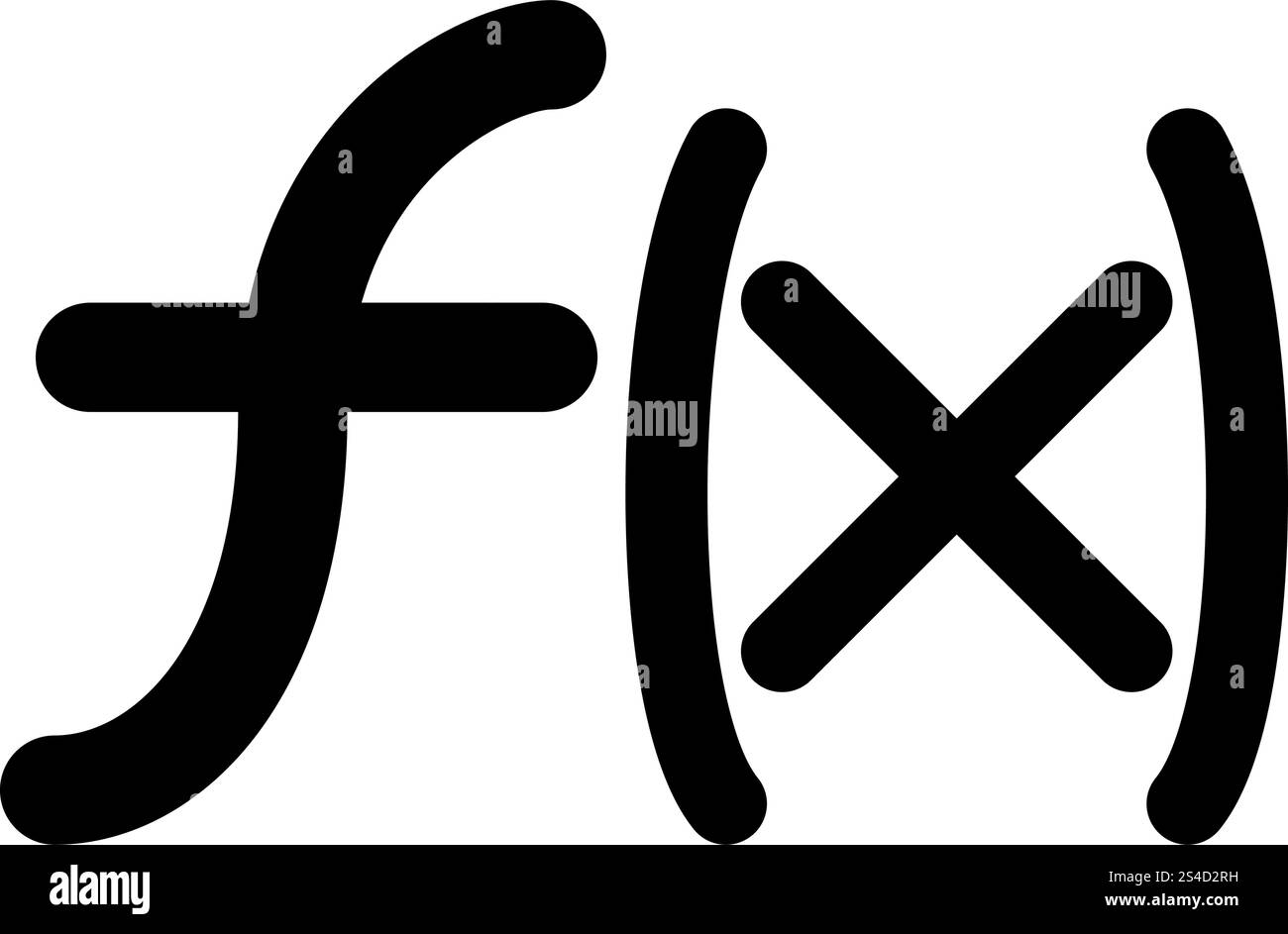 Symbol function icon black color vector illustration flat style simple ...