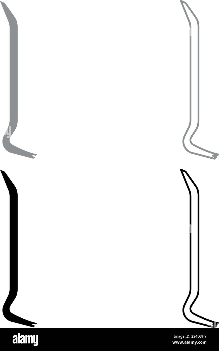 Pinch bar icon set grey black color illustration flat style simple ...
