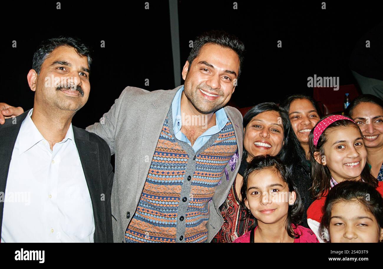 Indian actor Abhay Deol after a film screening at the Indian embassy in ...
