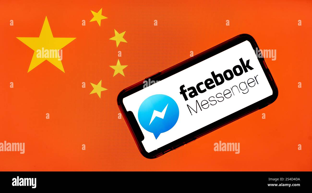 India. 11th Jan, 2025. In this photo illustration, the Facebook ...