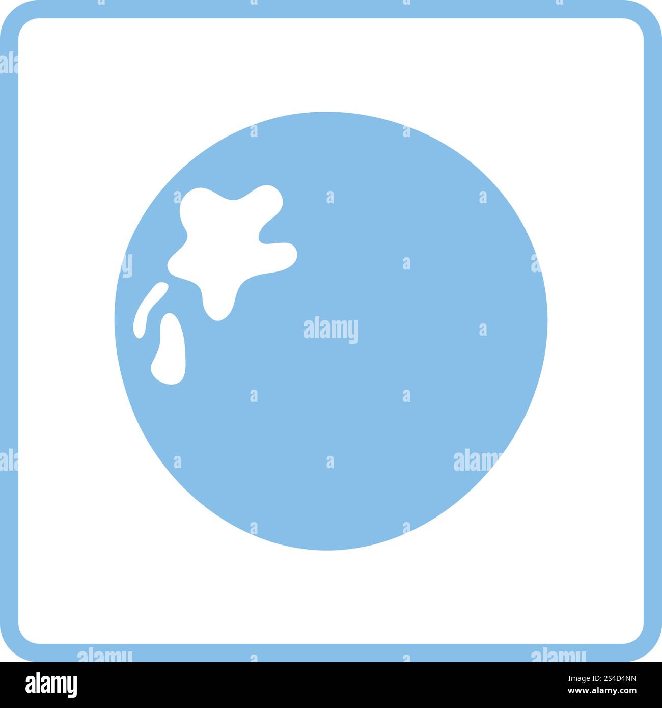 Single ripe blueberry fruit Stock Vector Images - Alamy