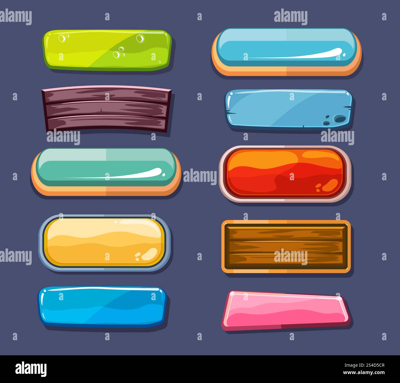 Options selection windows, options panel settings vector set for ...