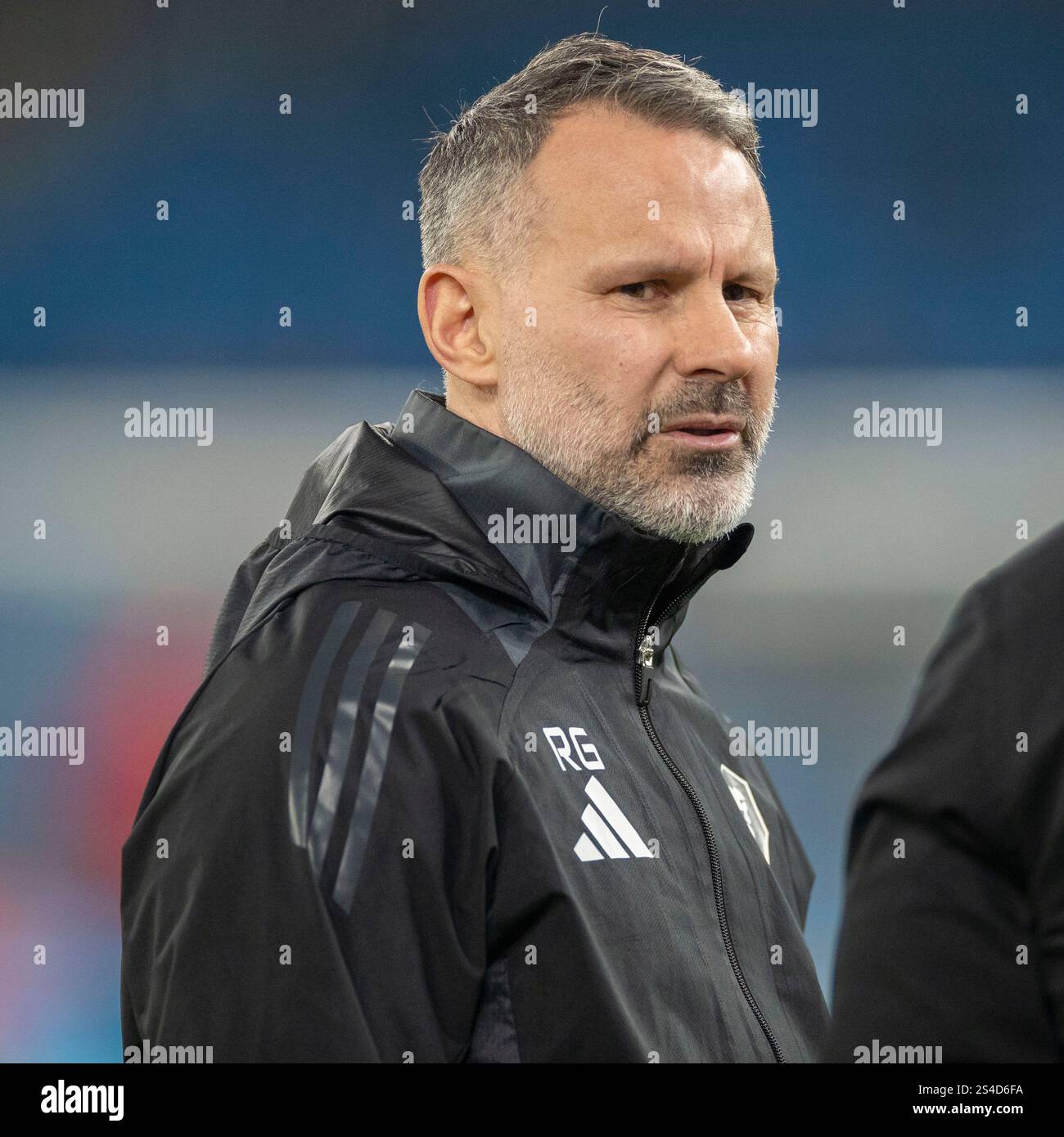 Etihad Stadium, Manchester on Saturday 11th January 2025. Ryan Giggs ...